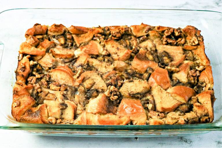 How to Make Bagel Bread Pudding - Overnight Bread Pudding